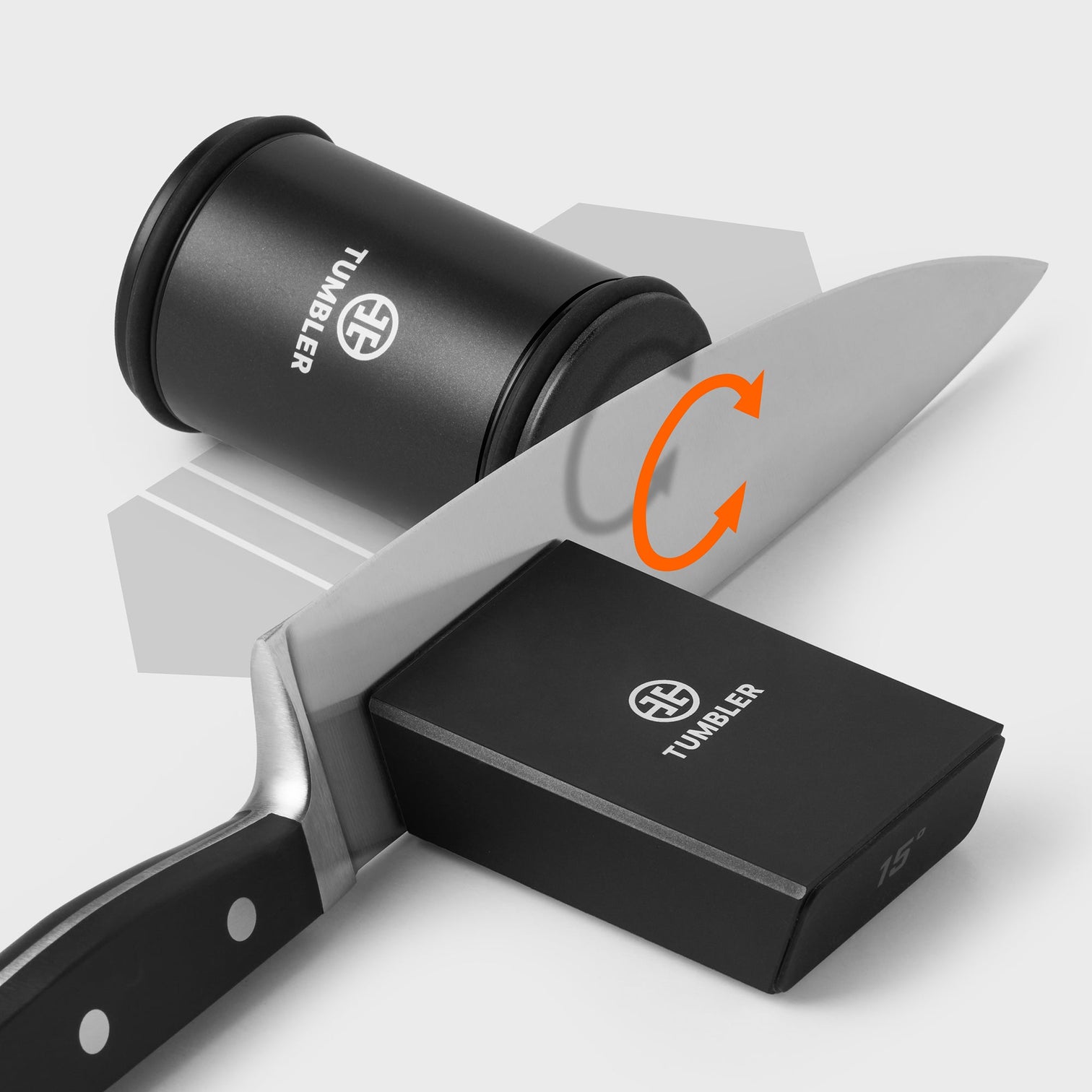 Tumbler Pro Diamond Rolling Knife Sharpener Set - Charcoal Black ...