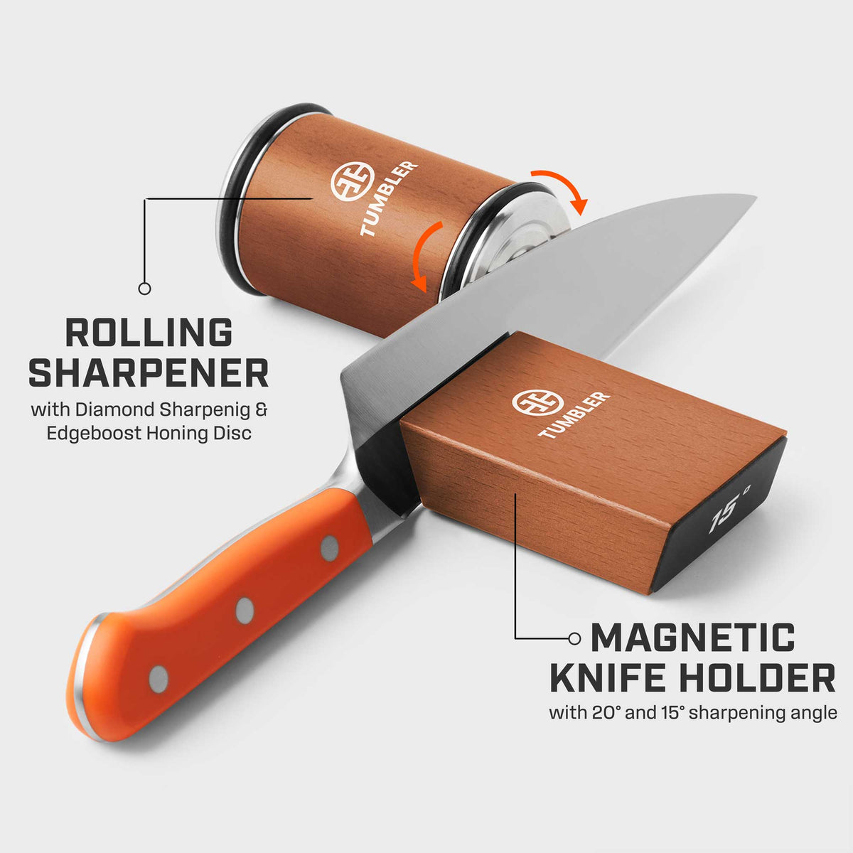 Tumbler Original Diamond Rolling Knife Sharpener Set – Tumbler Rolling ...