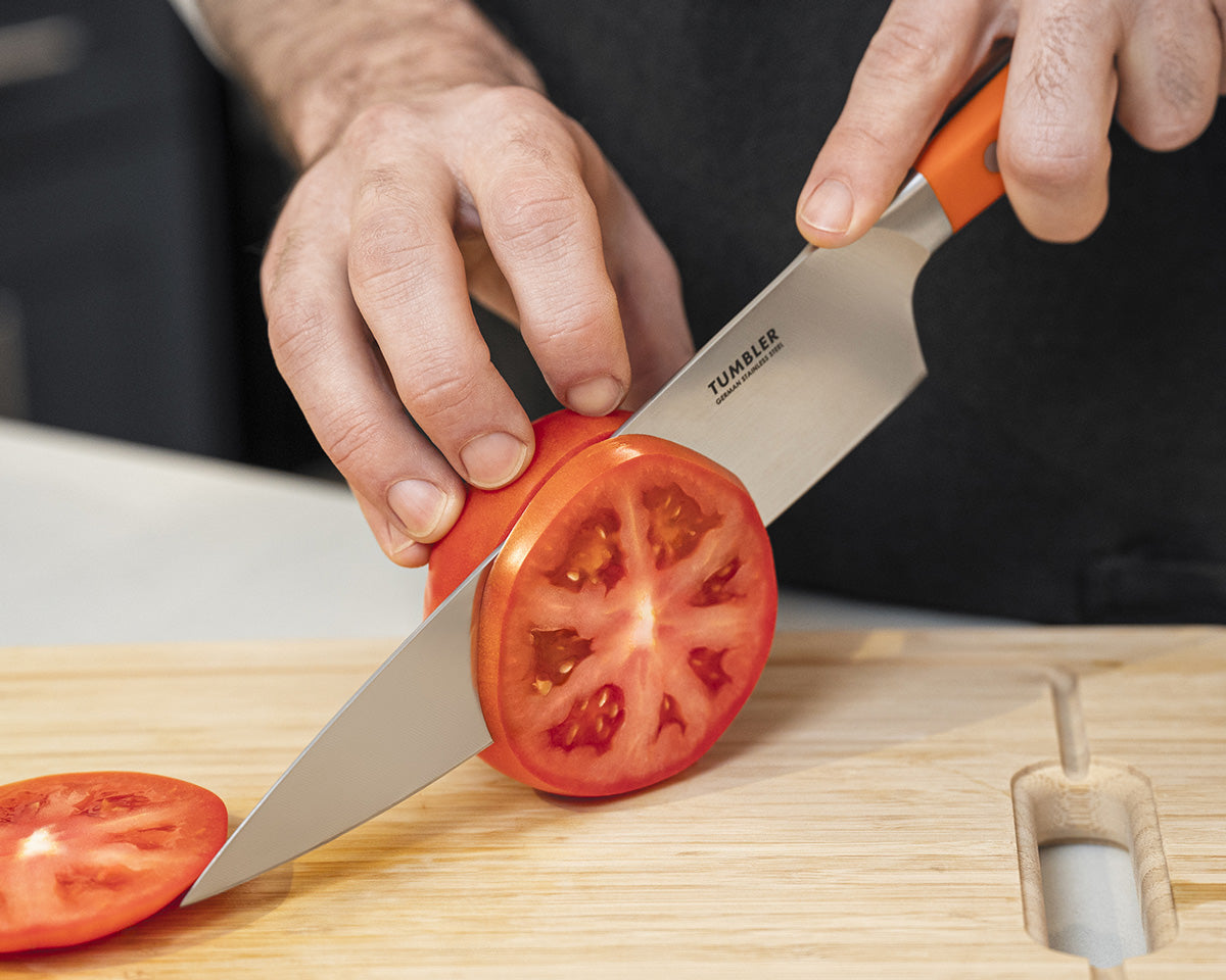 Tumbler Signature Chef's Knife (8") – Tumbler Rolling Knife Sharpener